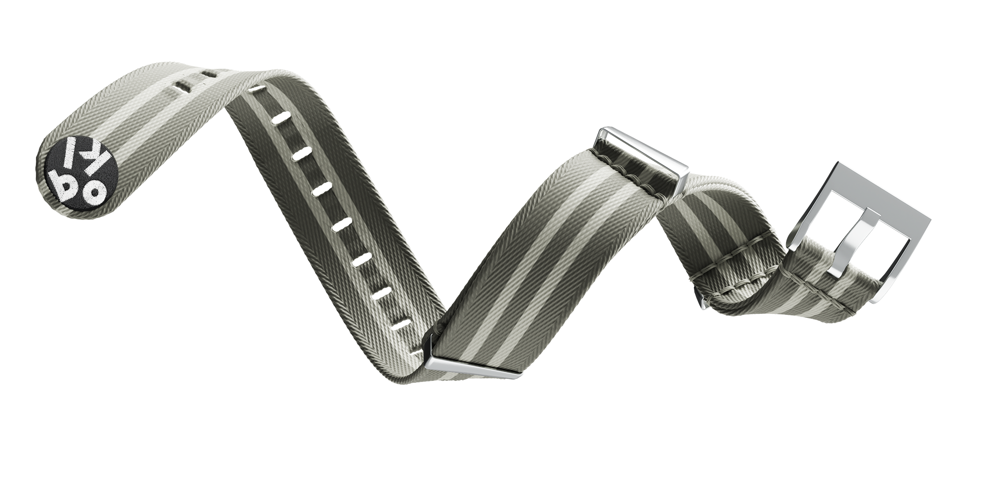 Strap - Grey/Silver Universal Nylon Buckle – Blok